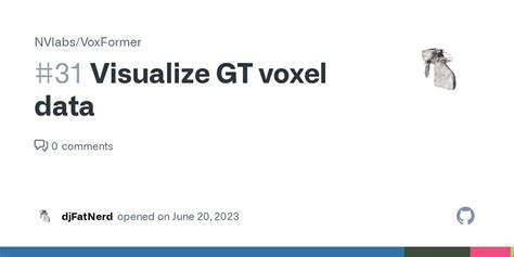 Visualize GT Voxel Data Issue 31 NVlabs VoxFormer GitHub