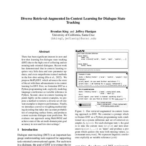 Diverse Retrieval Augmented In Context Learning For Dialogue State
