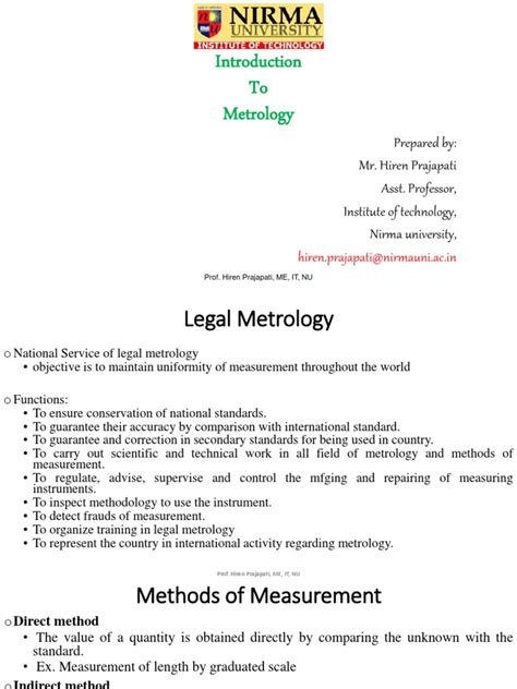 introduction to metrology pdf metrology accuracy and precision