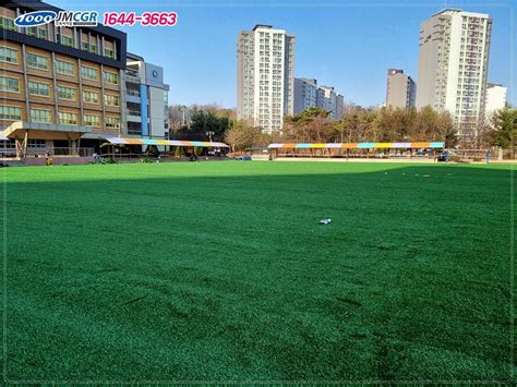 오산 금안초등학교 축구장 인조잔디 시공 친환경 인조잔디 주목씨지알 Jmcgr 시공실적