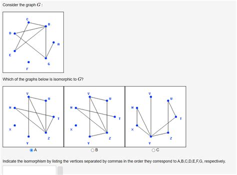 solved consider the graph g which of the graphs below is