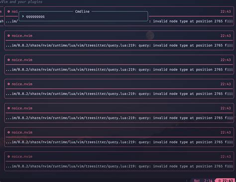 Bug Treesitter Error Evrytime I Write A Command · Issue 88 · Lazyvimlazyvim · Github