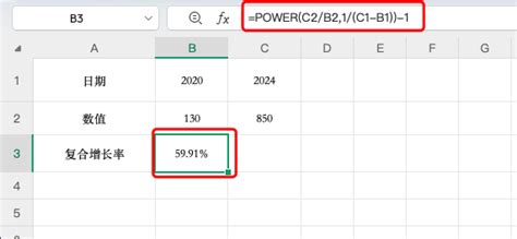 复合增长率excel公式全解析，新手也能看懂的实操技巧！ 天天办公网