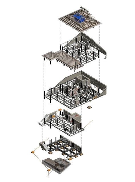 solved how to get an exploded view with each storey separate in revit