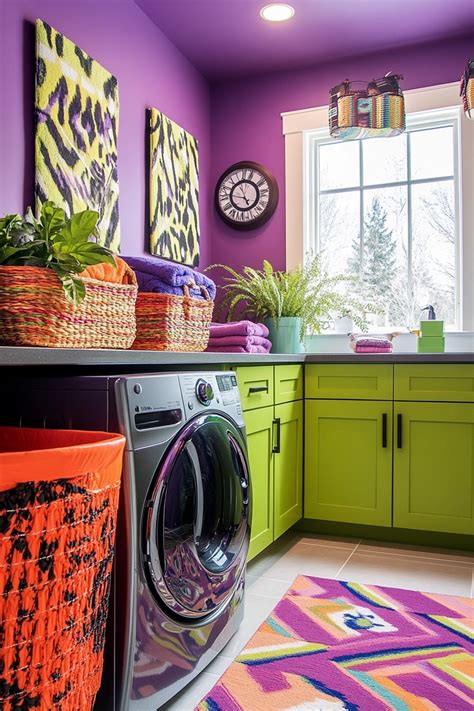 Fun Laundry Room Colors
