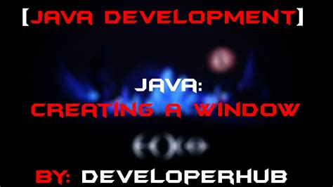 Java Game Development Ep 1 Creating The Window Youtube