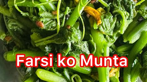 The Culinary Of Farsi Ko Munta Pumpkin Shoots In Nepali Cuisine