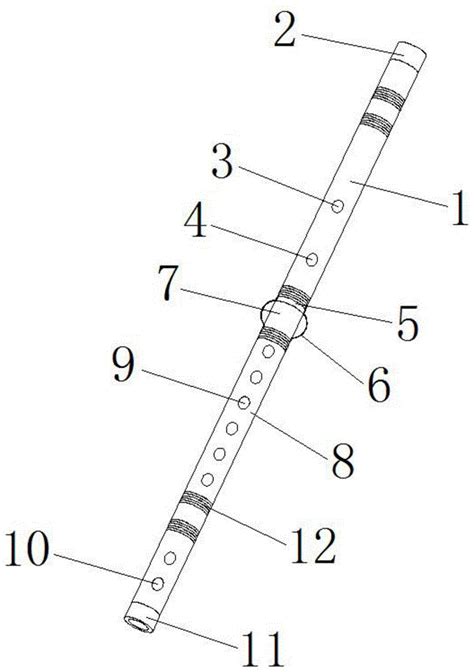 一种便于携带的教学用笛子的制作方法