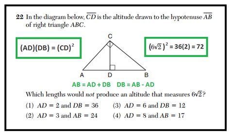 X Why Daily Regents Right Triangle Altitude Theorem January 2016