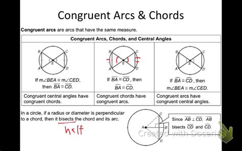 Section 11 2 Arcs And Chords Youtube