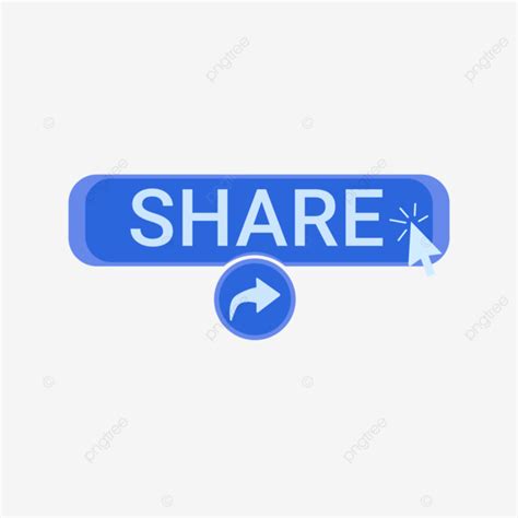 Social Media Share Button Vector Design Transparent Social Media Share