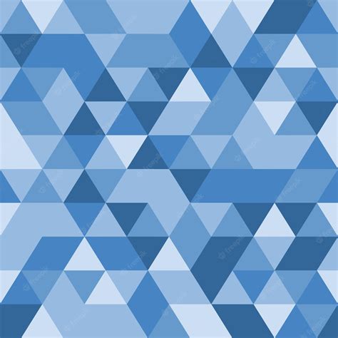 Geometric Pattern Triangle Blue