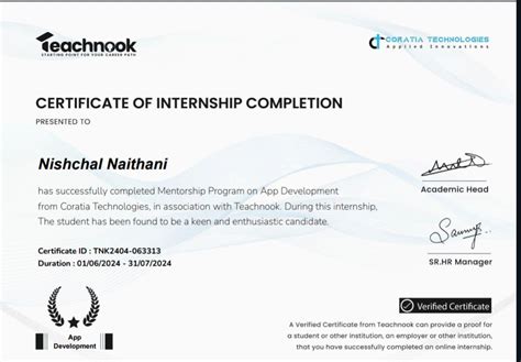 Nishchal Naithani On Linkedin Appdevelopment Androiddevelopment Kotlin Internship Teachnook