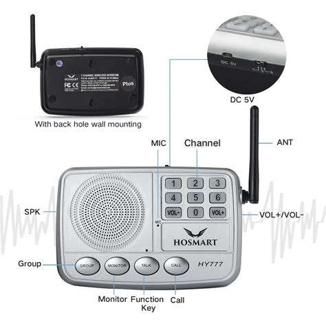 Long Distance Digital Wireless Intercom System For Home