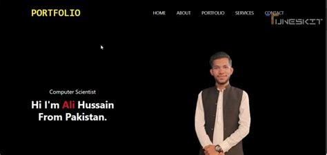 Portfoliowebsite Reactjs Tailwindcss Frontenddevelopment Ali Hussain