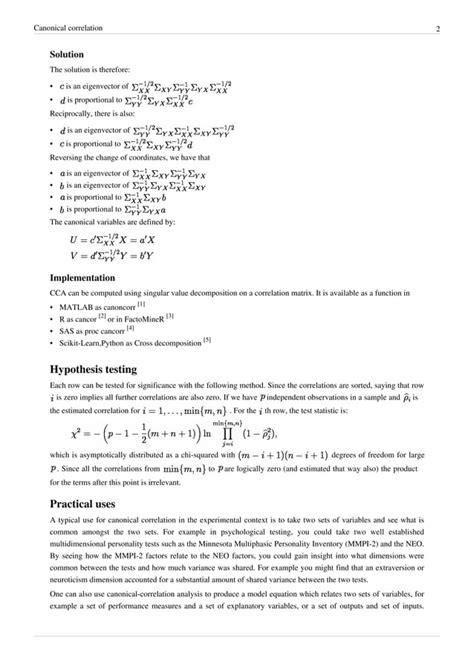 Canonical Correlation PDF