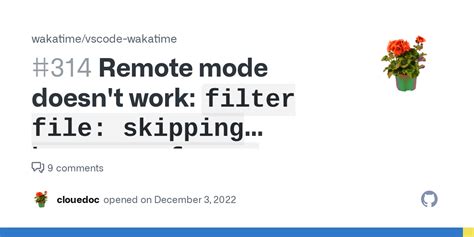 Remote Mode Doesnt Work `filter File Skipping Because Of Non Existing File` · Issue 314