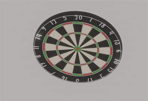 D Dart Board Model TurboSquid