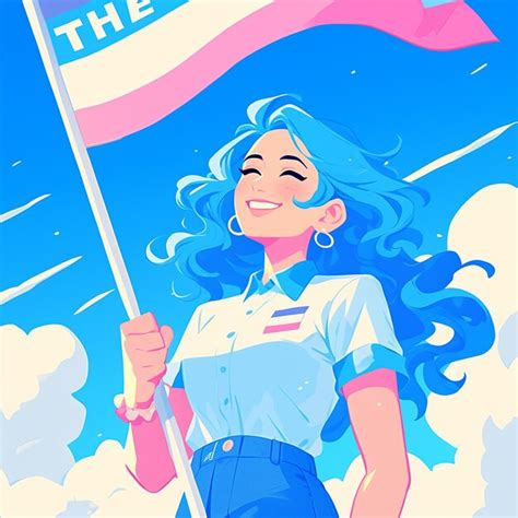 Premium Vector Transgender Pride Parade Background