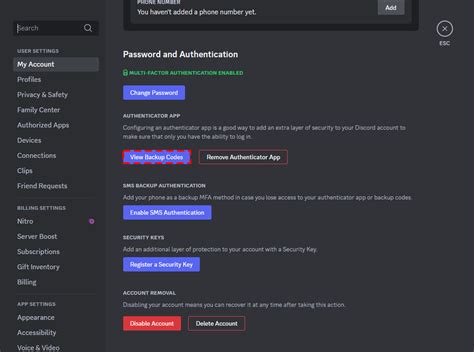 Setting Up Multi Factor Authentication Discord
