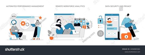 Data Driven Hr Illustration Streamlining Hr Tasks Stock Vector Royalty