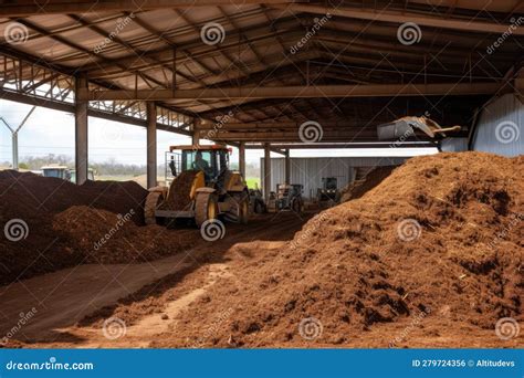 Large Scale Composting Operation With Hundreds Of Tons Of Material Being Processed Each Week