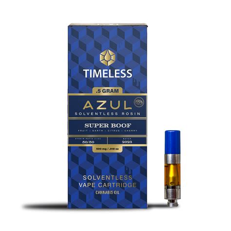 Timeless Vapes Azul Super Boof 500mg Vape Cartridge Leafly