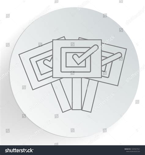 Approve Icon Check List Concept Vector Stock Vector Royalty Free Shutterstock