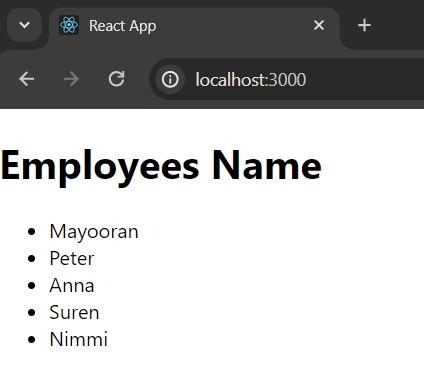 Map Function In React