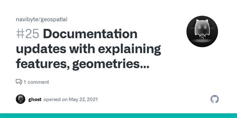 Documentation Updates With Explaining Features Geometries And Other