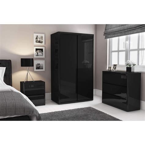 Fitted Black Gloss Bedroom Furniture At Byron Wells Blog