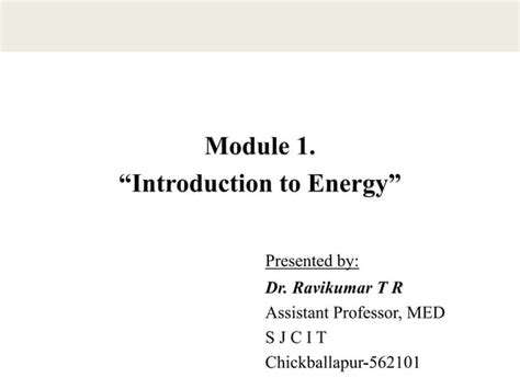 Module 1 Introduction To Energyppt