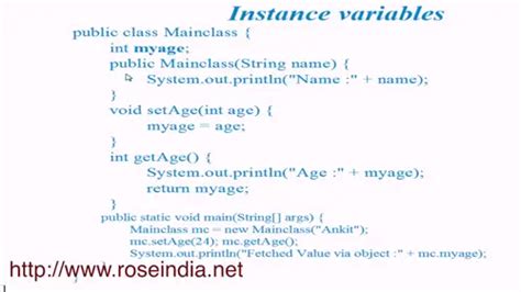 Fields And Methods In Java