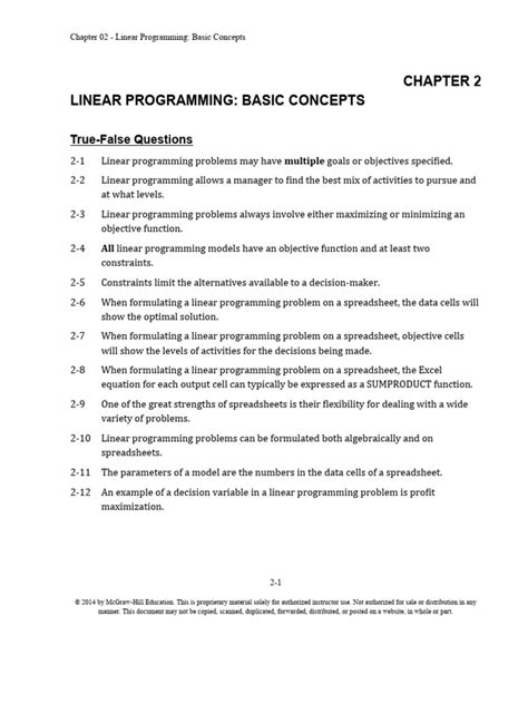 Linear Programming Essentials Pdf Linear Programming Mathematical Optimization