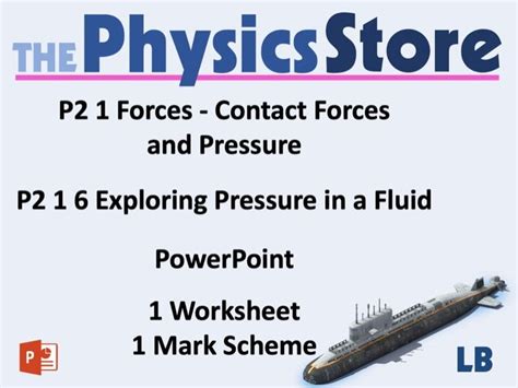 Ks3 Physics Aqa P2 1 6 Exploring Pressure In A Fluid Lesson Bundle Teaching Resources
