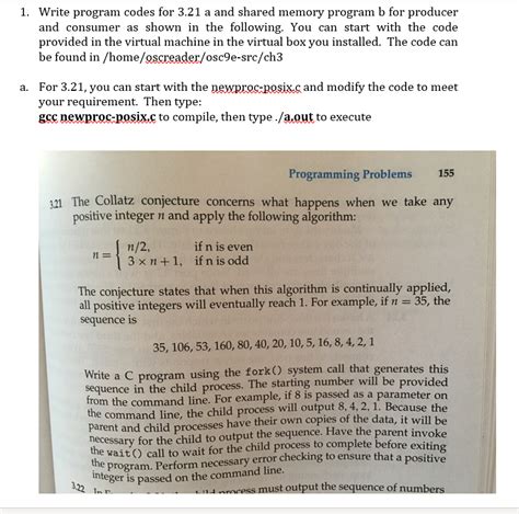 Solved Integer Is Passed On The Command Line 1 Write