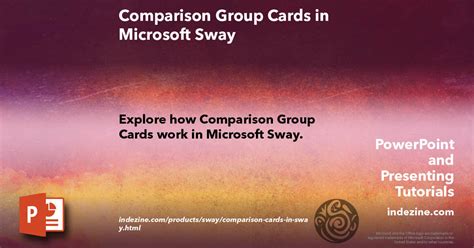 Comparison Group Cards In Microsoft Sway