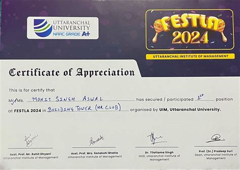 Mohit Singh Aswal On Linkedin Festla2024 Uim Buildingtower Victory