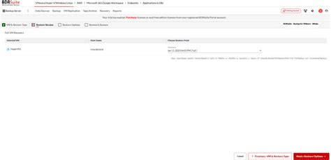 Bdrsuite Vmware Vm Recovery