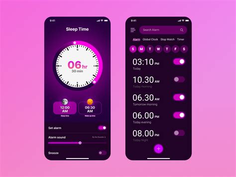 Alarm App Ui Design By Vivek Ranpara On Dribbble