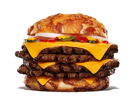 バーガーキング「クラウン ザ･ワンパウンダー」発売、総重量502g･総カロリー1399kcalの超大型チーズバーガー、購入特典ステッカー配布も