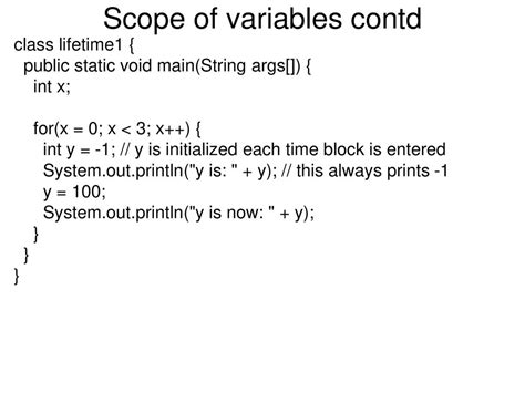 Scope Of Variables Class Scopeofvars Ppt Download