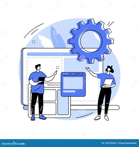 Website Development Abstract Concept Vector Illustration Stock Vector Illustration Of