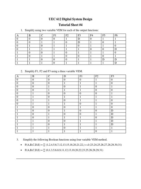 Tutorial Sheet 4 Pdf