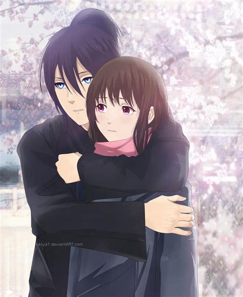 Noragami Yato X Hiyori Kiss By Lesya7 On Deviantart