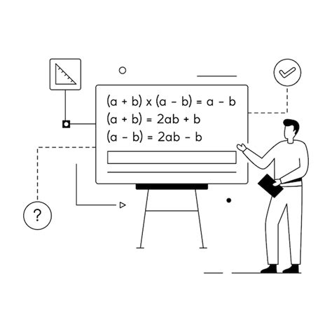 Premium Vector Data Analysis Character Based Line Illustration