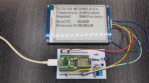 Estación Meteorológica Con Webserver Esp32 Y Pantalla E Paper Rogerbit