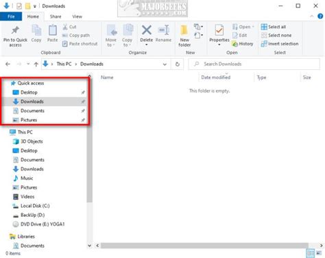 How To Pin Or Unpin Locations From Quick Access In Windows MajorGeeks
