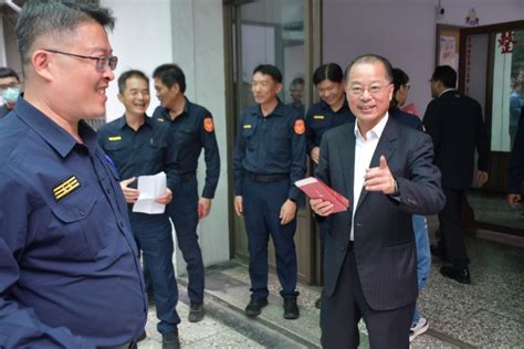 警政署長黃明昭至斗六分局慰勉執勤人員的辛勞