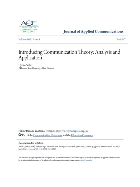 Introducing Communication Theory Analysis And Appl Pdf